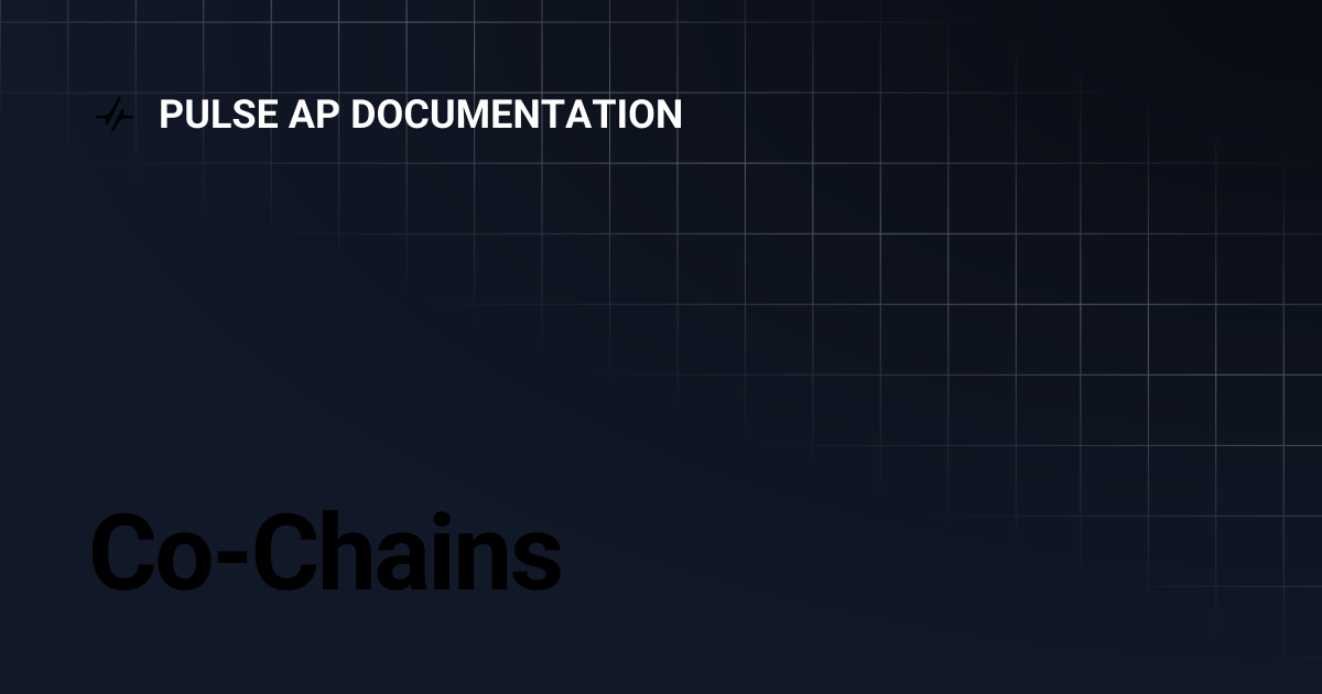 Co-Chains | PULSE AP DOCUMENTATION